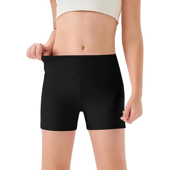 Big Girls Pants High Waist Yoga Shorts Super Soft Stretch Fabric Girls ...