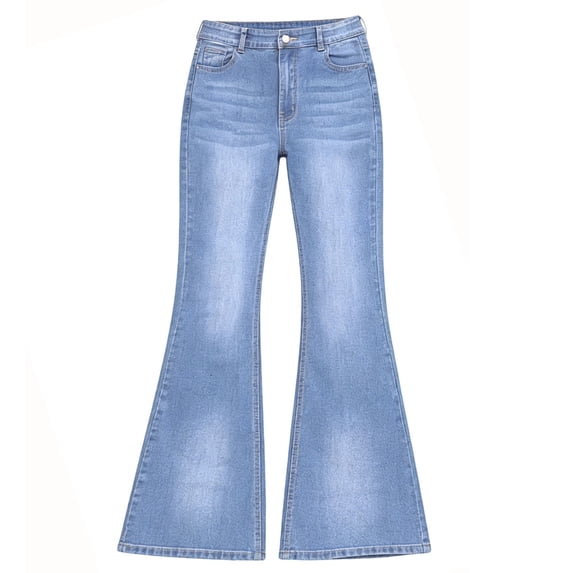 Big Girls Pants Stretch Flare Jeans For Comfortable Skinny Denim Pants ...