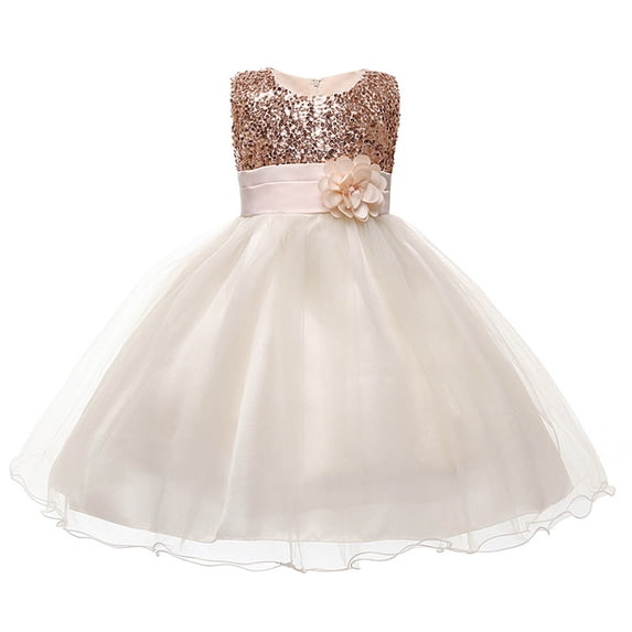 Big Girls Princess Dress Sequined Sleeveless Chiffon Tulle Design ...