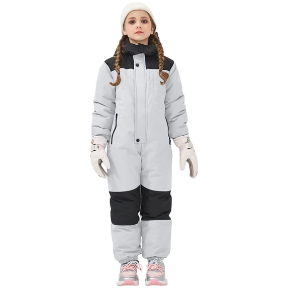 Big Girls Snow Suit - Boys One Piece Ski Suits - Kids Waterproof Winter ...