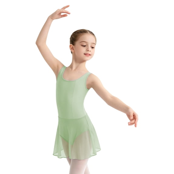 Big Girls Summer Outfits Ballet Dance Leotard With Tutu Skirt Strap ...