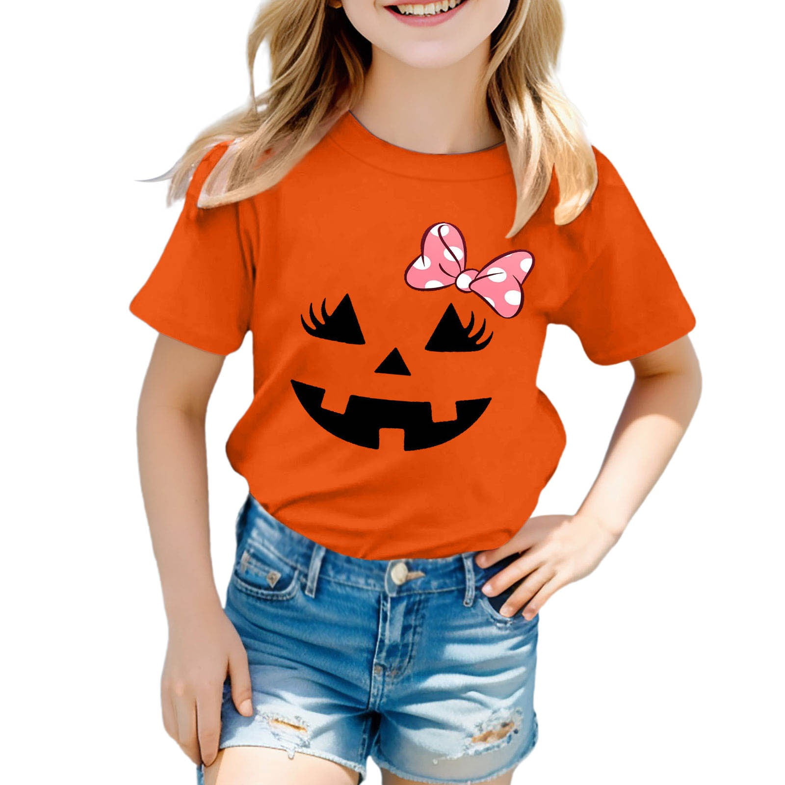 Big Girls Summer T Shirts Kids Fashion Letter Print Short Sleeve Blend ...