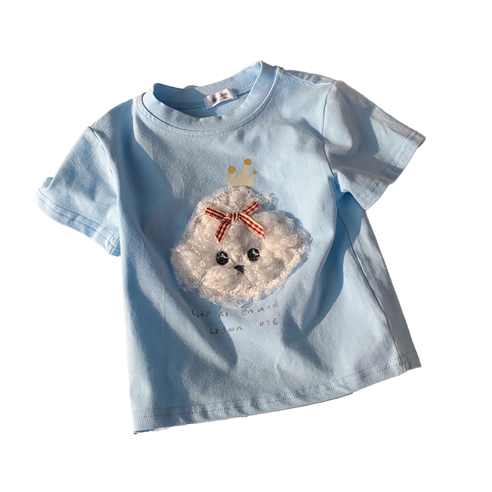Big Girls Summer T Shirts Tops Short Sleeve With Adorable 3D Design ...