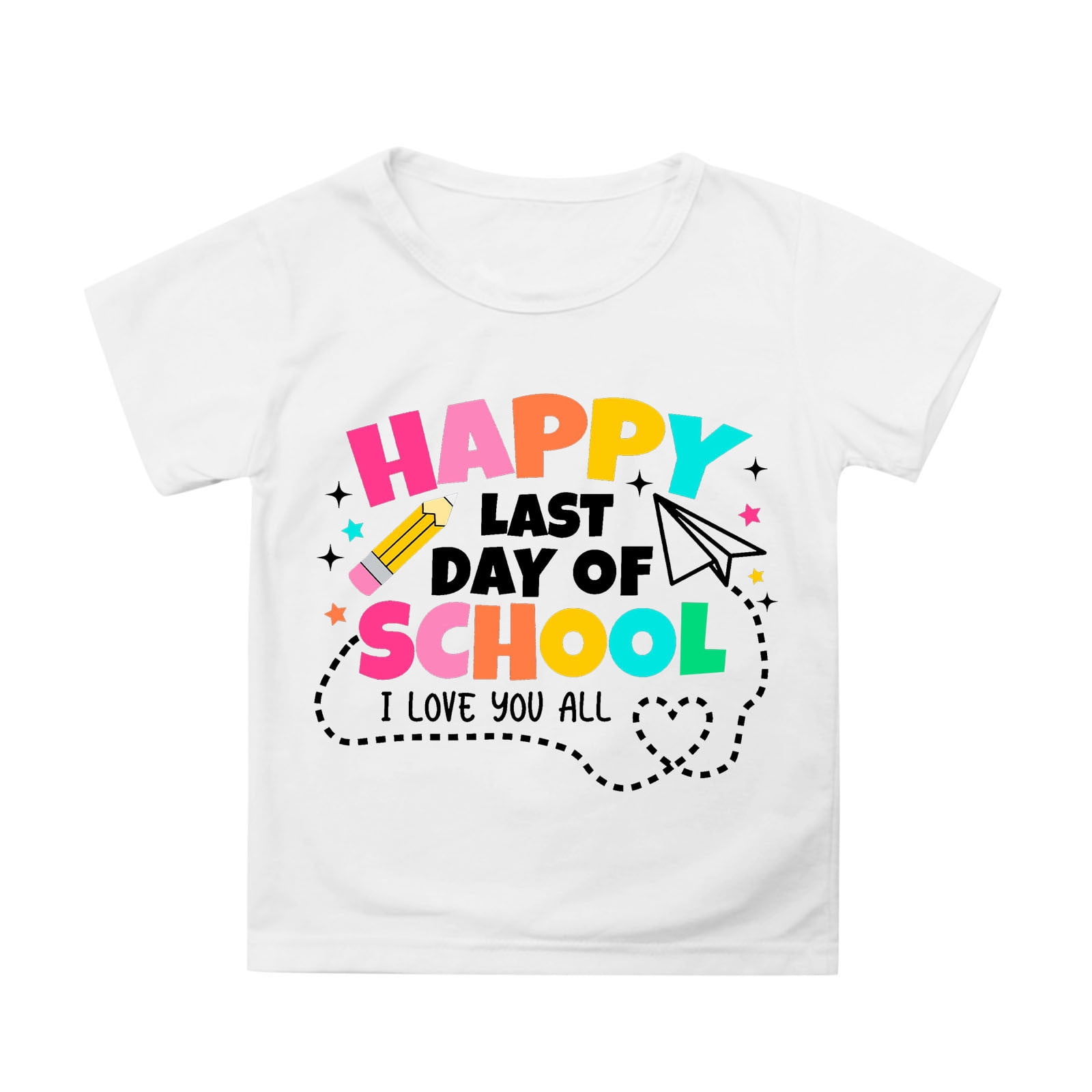 Big Girls Summer Tops Outdoor Crewneck Tees With Prints Stretchy Casual ...