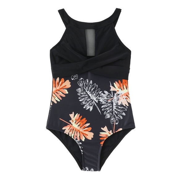 Big Girls Swim Suit Sleeveless Cartoon Prints One Piece Beach Bikini ...