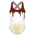 Big Girls Swimsuit Beach Ice Print Two Piece Cute Ruffle Bikini For ...