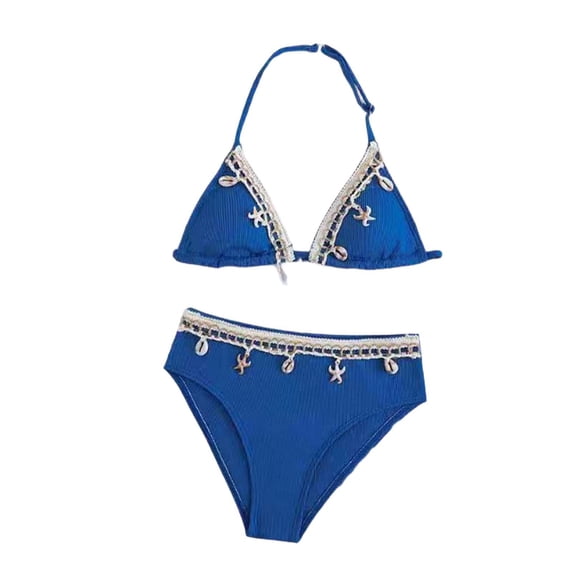 Big Girls Swimsuit Two Piece High Waisted Chiffon Skirt Children'S ...