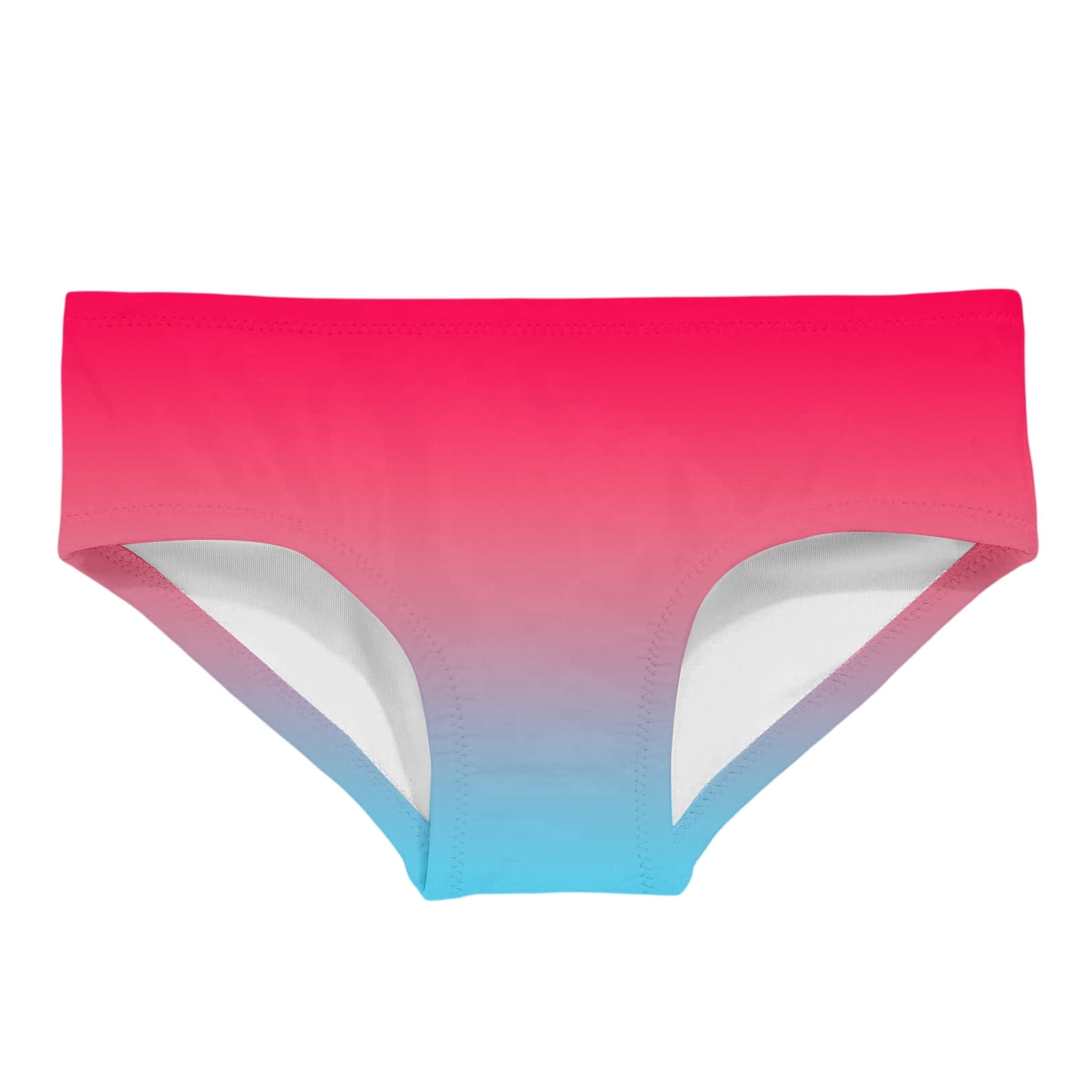 Big Girls Swimwear Bottoms Elastic Waist Swim Briefs Gradient Color ...