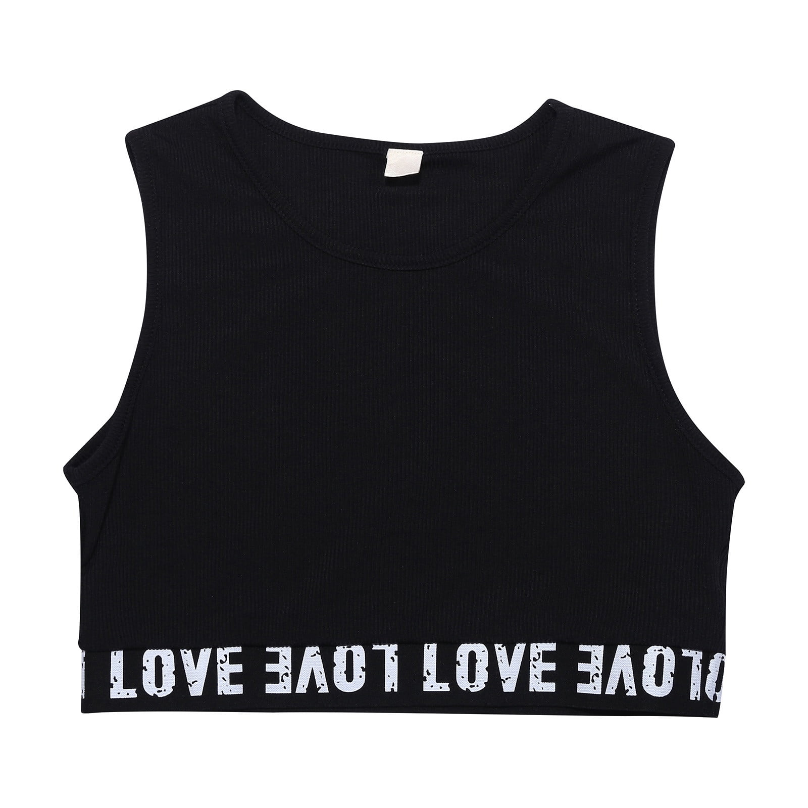 Big Girls T-Shirt Tank Ribbed Knit Sleeveless Tank Vestfor Causal ...