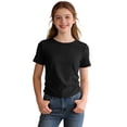 Big Girls T-Shirts Casual Round Neck Short Sleeved For Kids Basic Tees ...