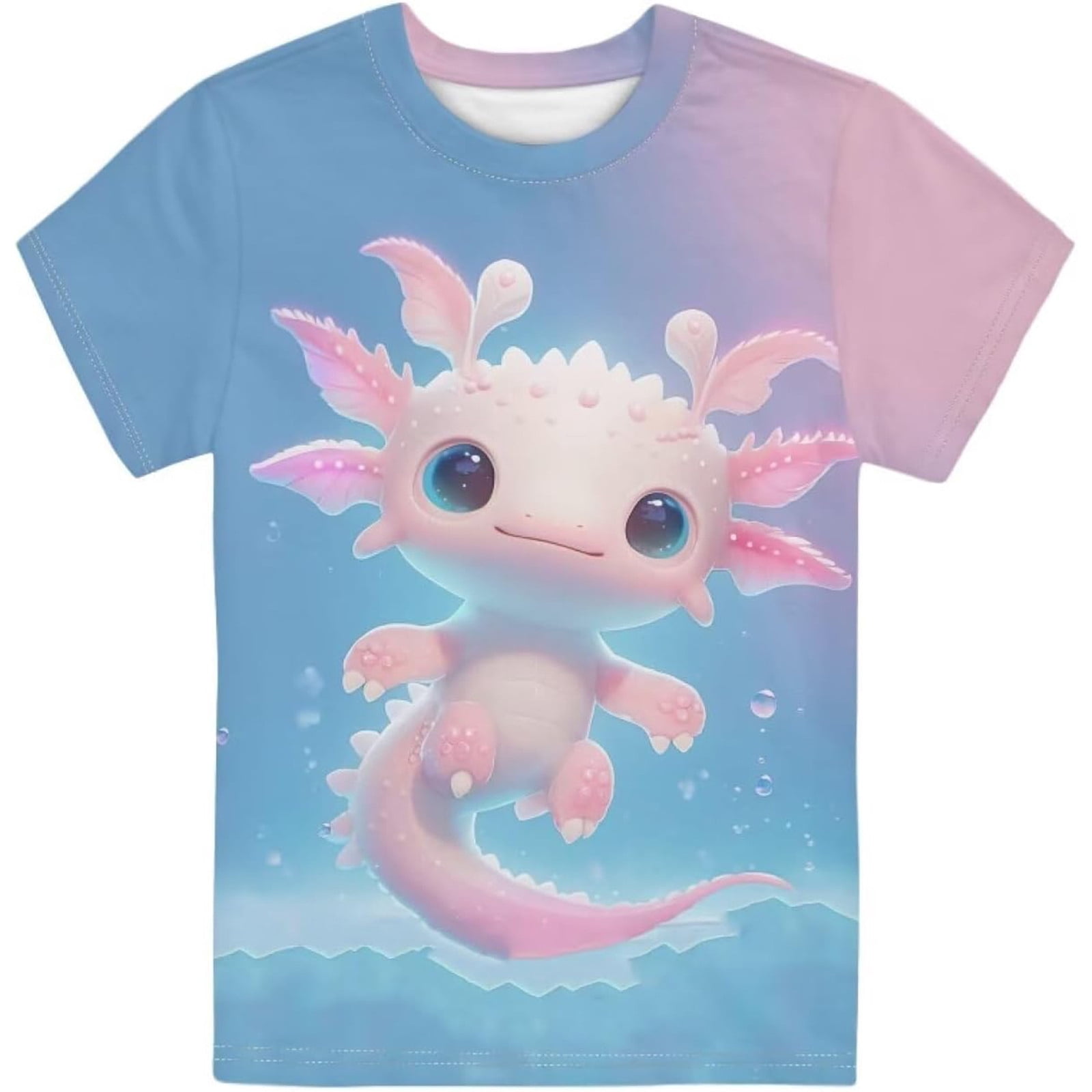 Big Girls T Shirts Fashion Short Sleeve Print Soft Blend Round Neck ...