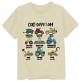 Big Girls T Shirts Fashionable Letter Round Neck Short Sleeved Going ...
