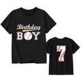 Big Girls T Shirts Fashionable Letter Round Neck Short Sleeved Party ...