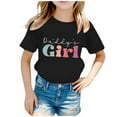 Big Girls T Shirts Kid Fashion Printed Round Neck Short Sleeve Soft ...
