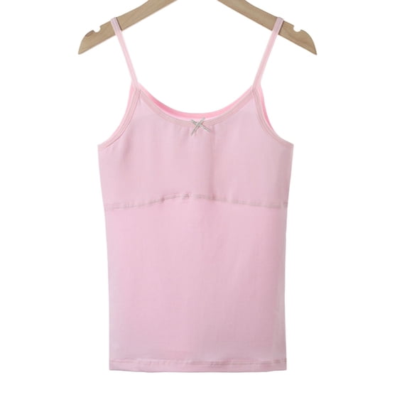 Big Girls T-Shirts Tops Camisole Soft Stretch Seamless Comfy Solid ...