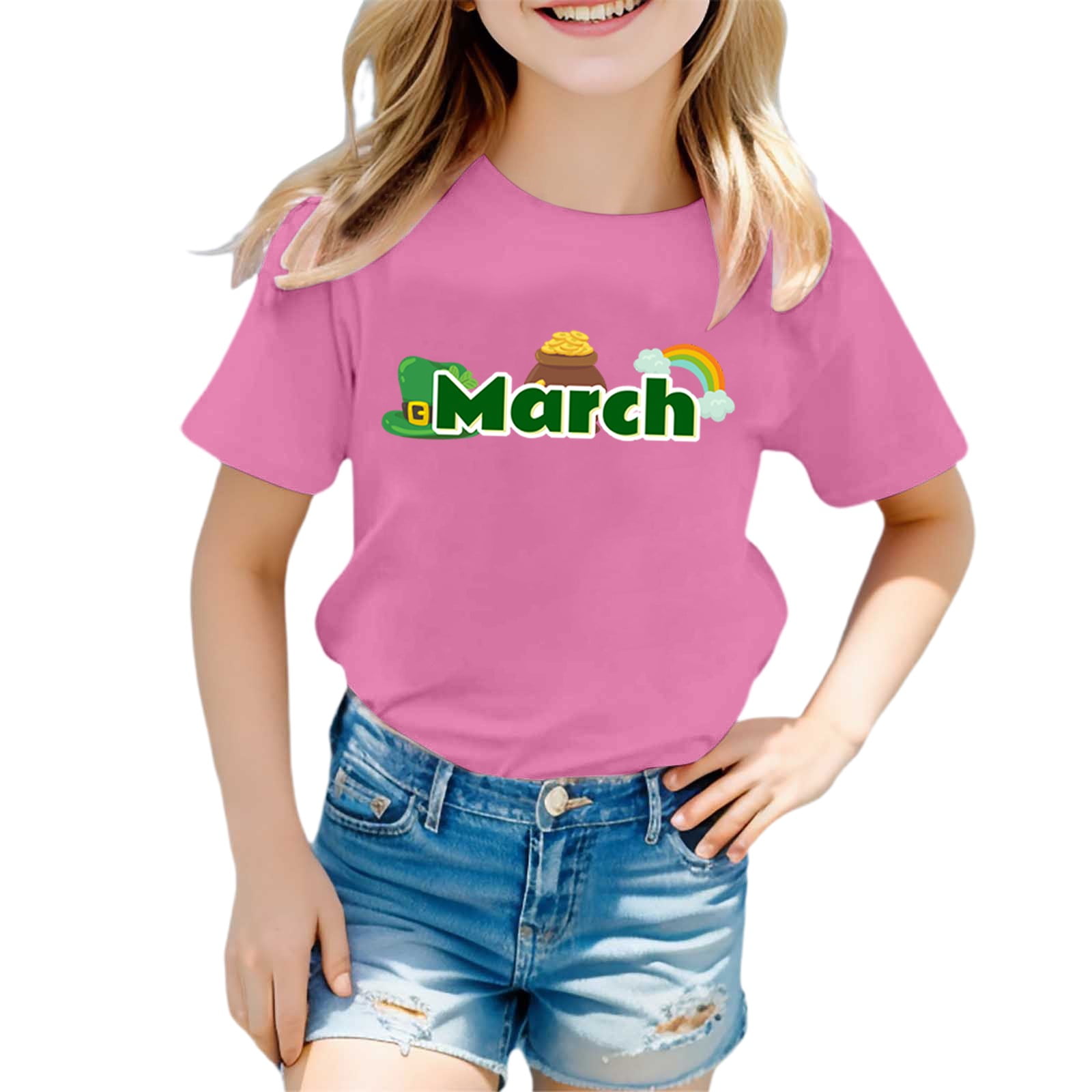 Big Girls Tank Tops Summer Cute Monthly March Word Prints Graphic Tees ...