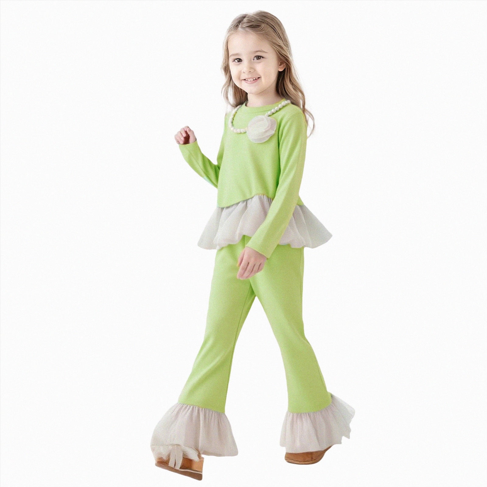 Big Girls Toddler' 2 Piece Outfits Pant Short Sleeve Shirt Baby Kids ...