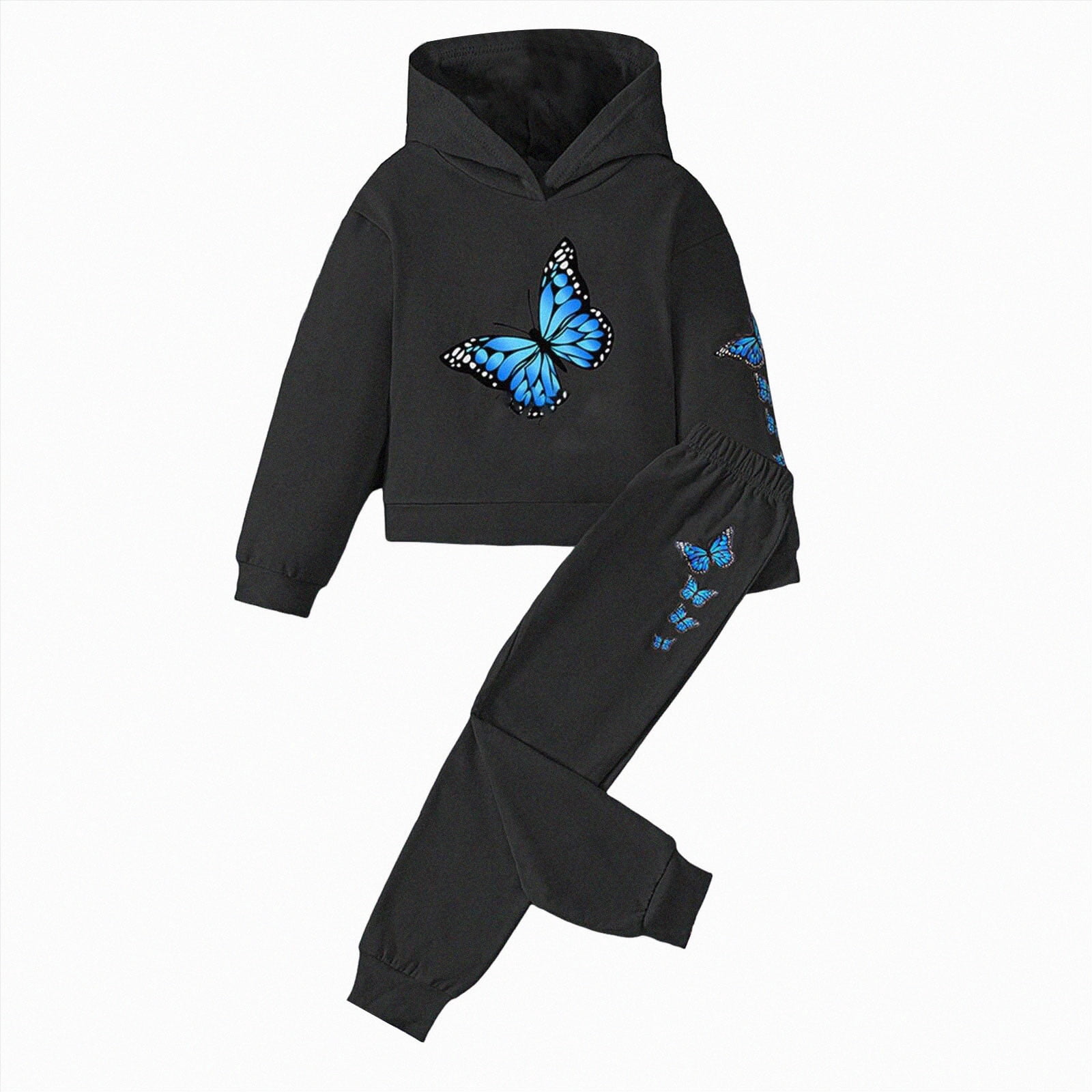 Big Girls Toddler Fall Clothes Long Sleeve Shirt Tops and Bell Bottoms ...