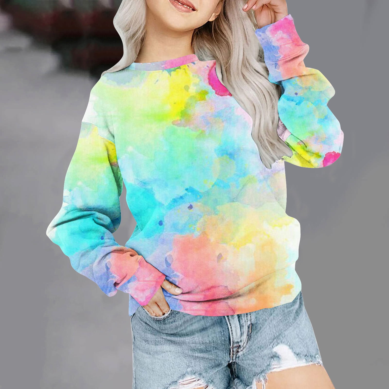 Big Girls Tops Size 14-16 Long Sleeve Size 8 Zip Up Hoodie Cute ...