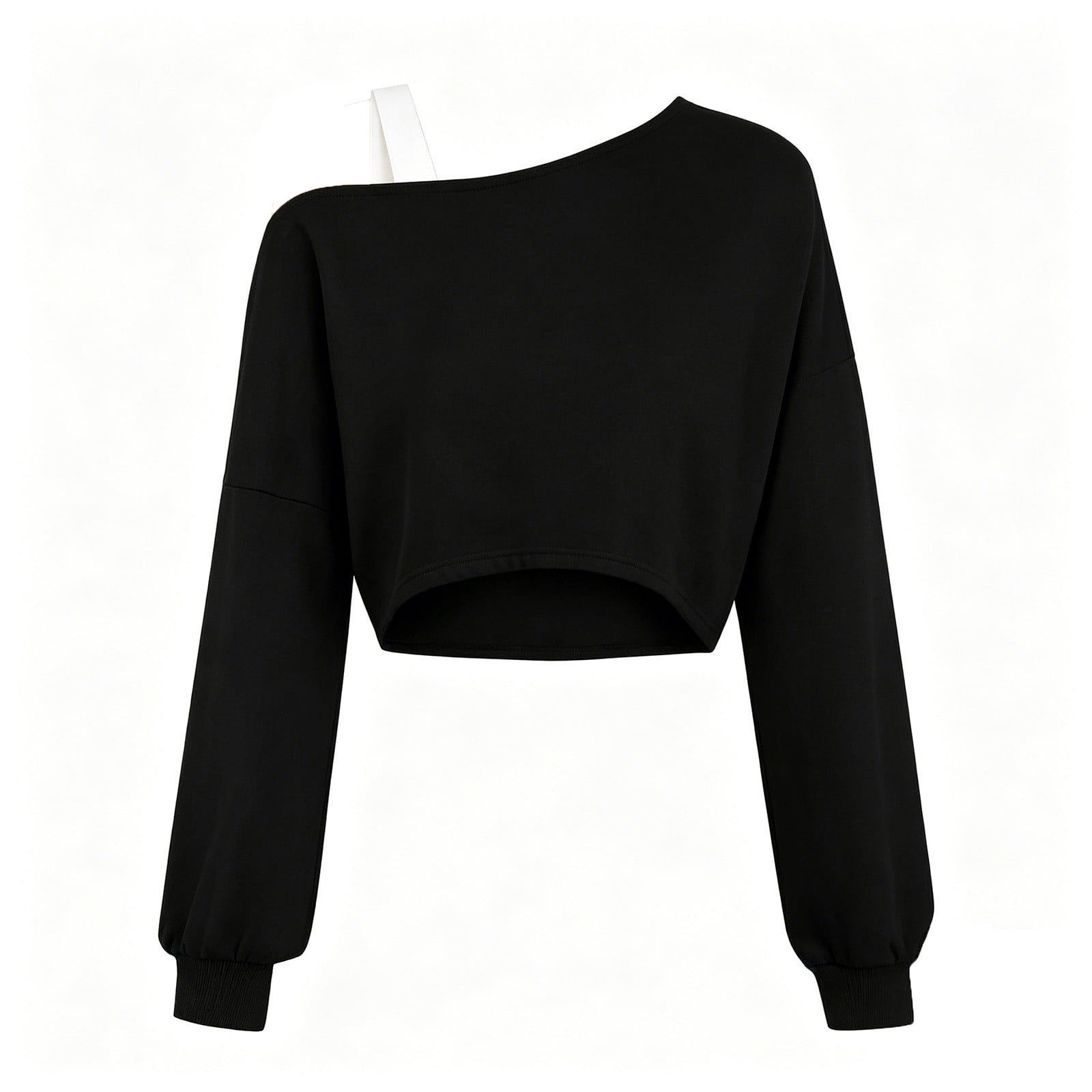 Big Girls Tops Tees Shirts Off The Shoulder Sweatshirt Asymmetrical ...