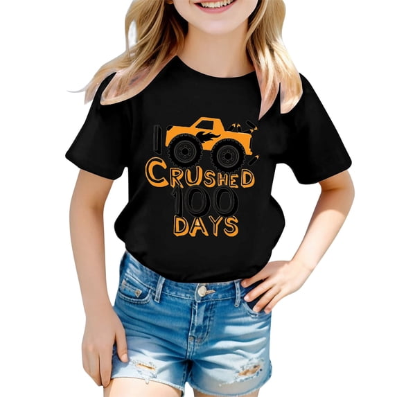 Big Girls Tshirts Graphic Short Sleeve For Back To School Soft Casual ...