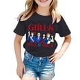 Big Girls Tshirts Printed Short Sleeved Round Neck Printed Basic Tees ...