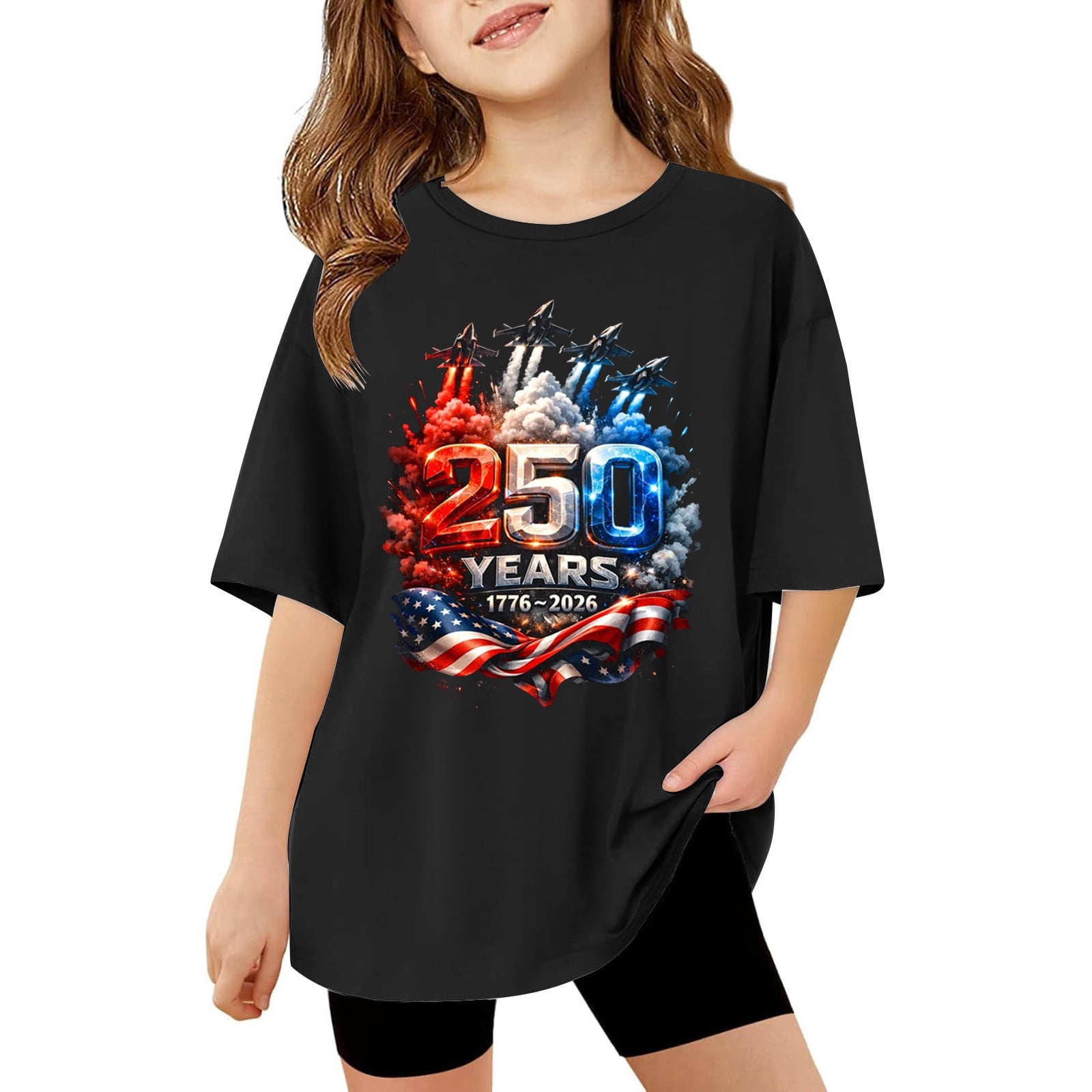 Big Girls Tshirts Stylish Graphic Print For Comfortable Casual For Kids ...