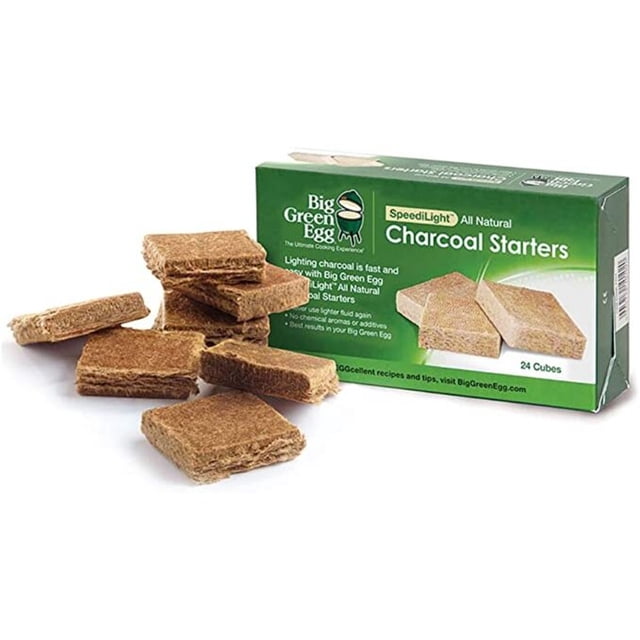 Big Green Egg All-Natural Grill Starters - 24 Charcoal Cubes - Walmart ...