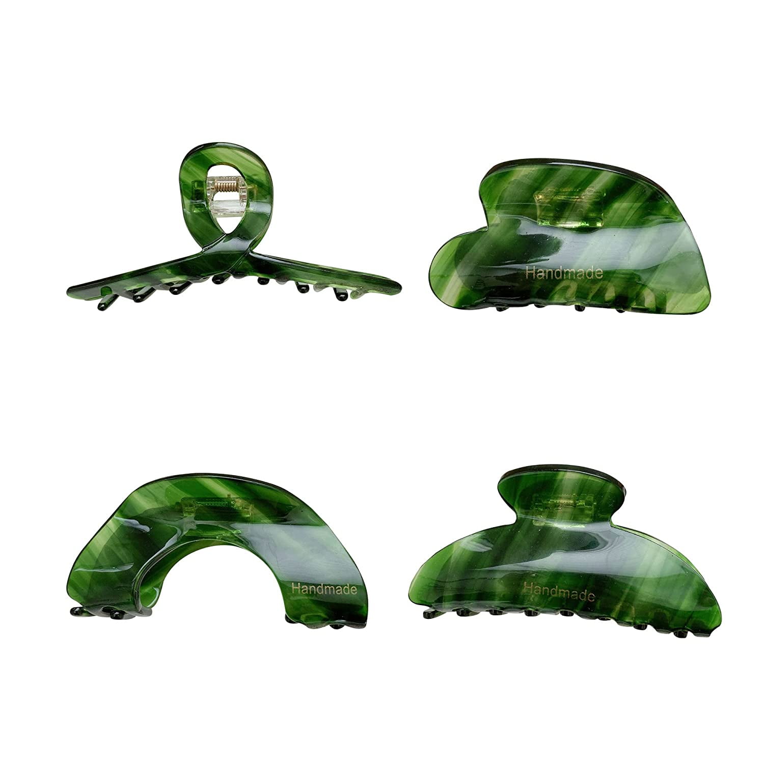 Big Hair Claw Clips For Women,Peacock Blue Hair Claw Clips Emerald ...