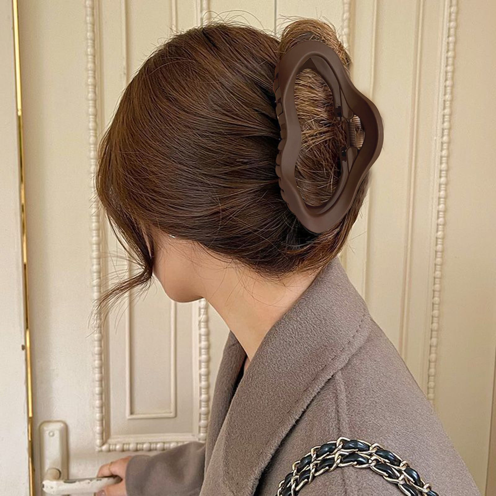 Big Hair Claw Clips for Women-Neutral Large Claw Clip for Thin Thick ...