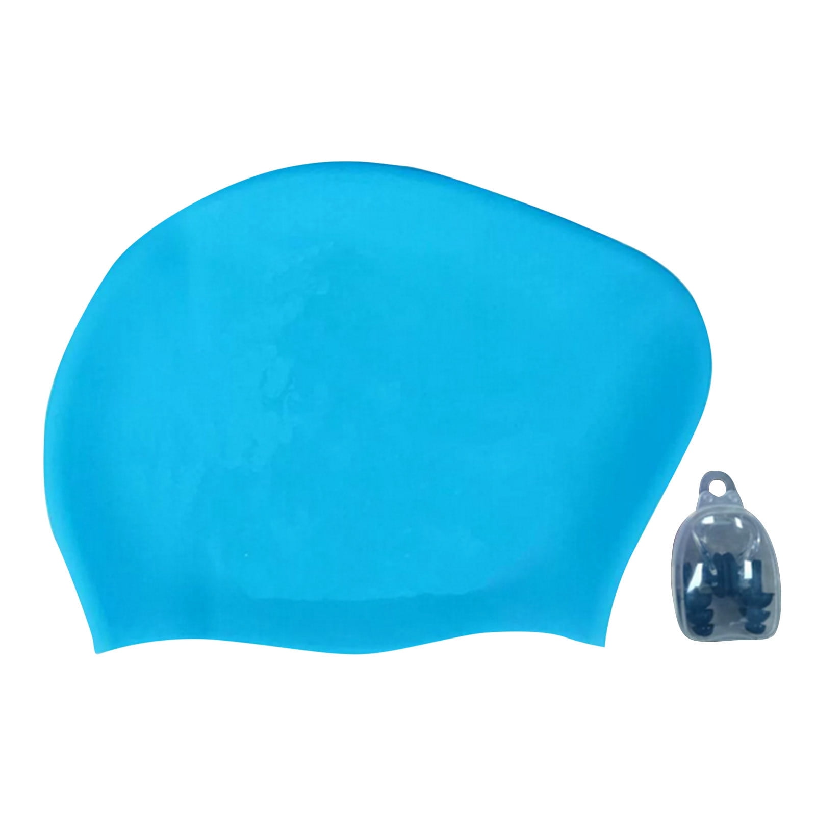 Big Head Swim Cap for Women - High Elasticity, Plus Size, with Earplugs ...