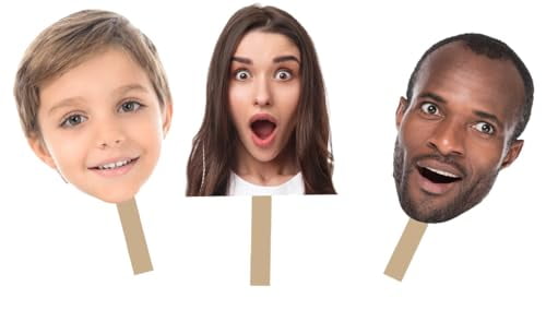 Head Cut Outs On A Stick