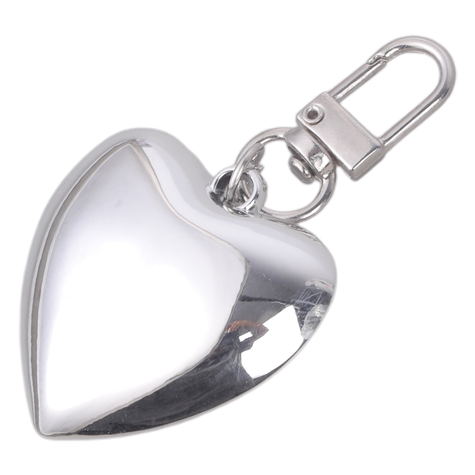 Big Heart Keychain Silver Color Alloy Key Rings for Women Men Car Key ...