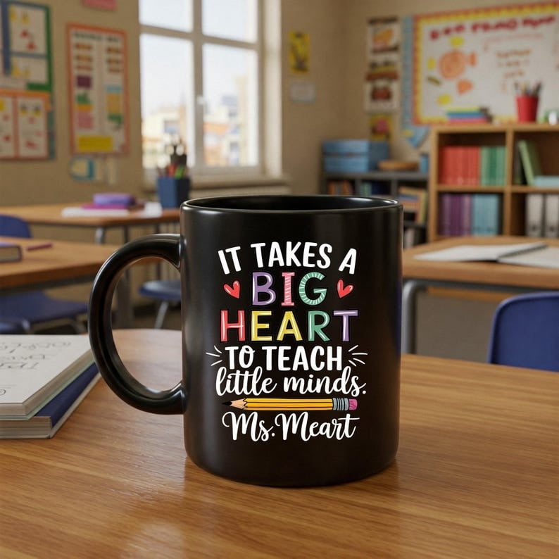 Big Heart to Teach Mug, End of Year Teacher Gift - Walmart.com