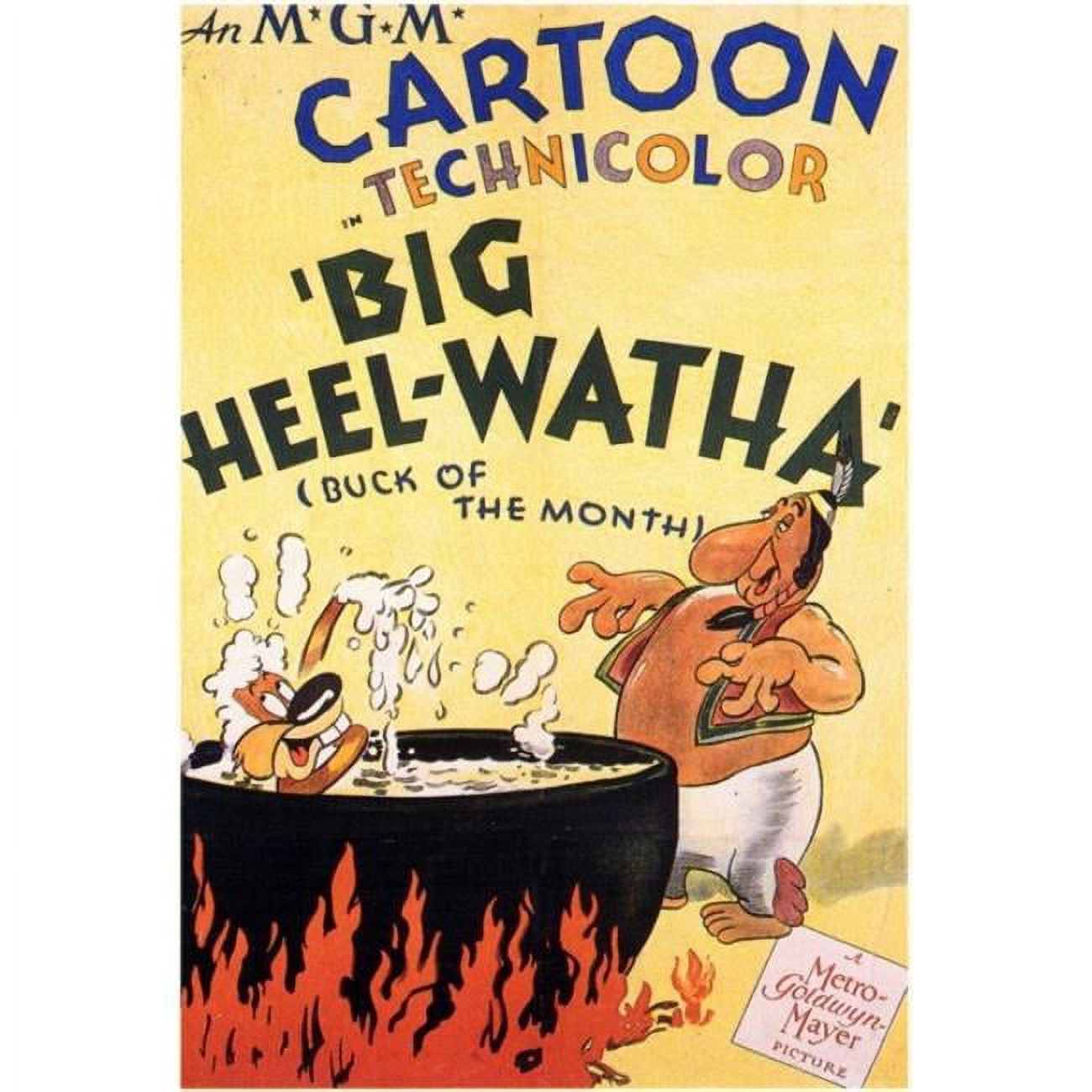 Big Heel-Watha Movie Poster - 27 x 40 in. - Walmart.com