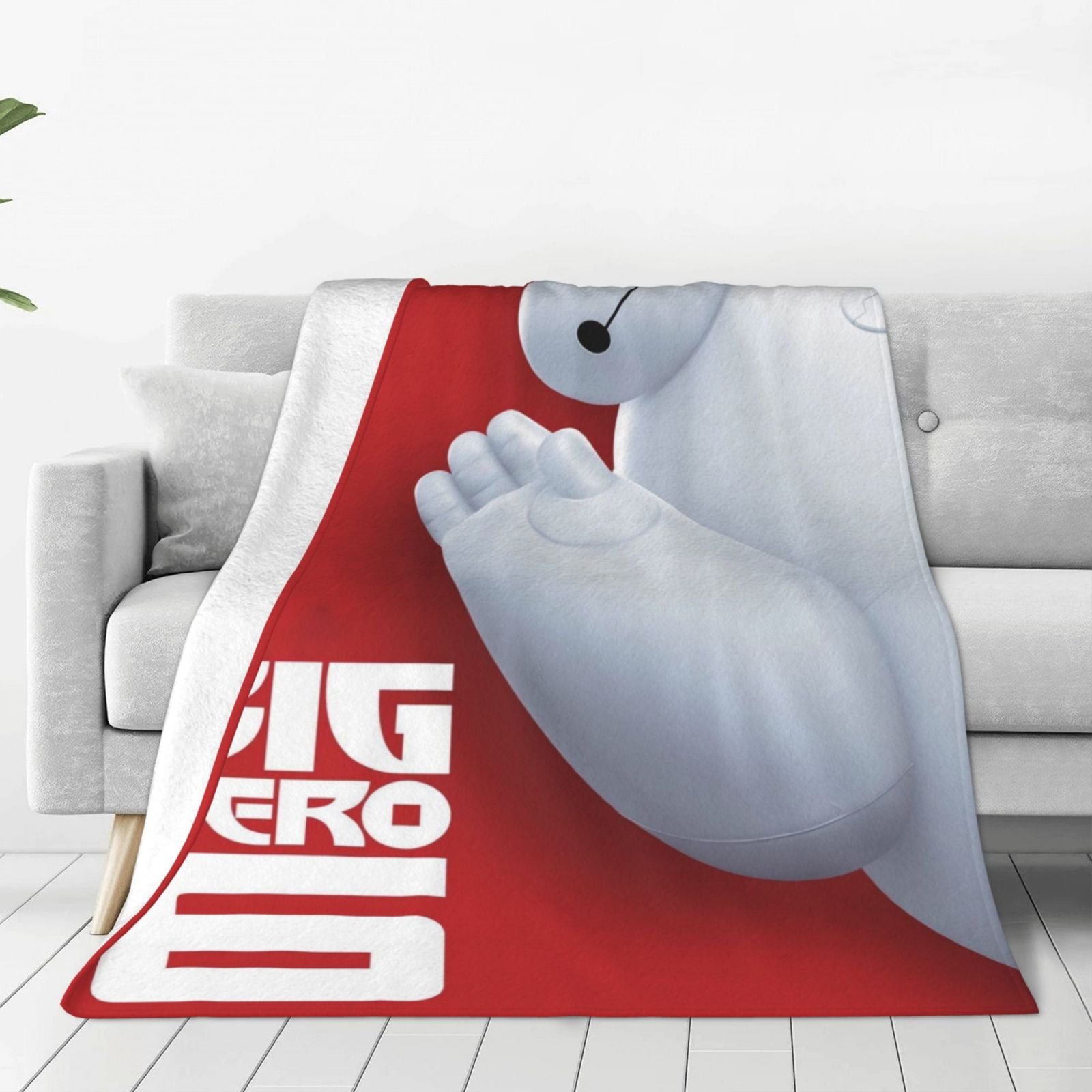 Big Hero 6 Baymax Blanket Anime Soft Micro Fleece Blanket All Season ...