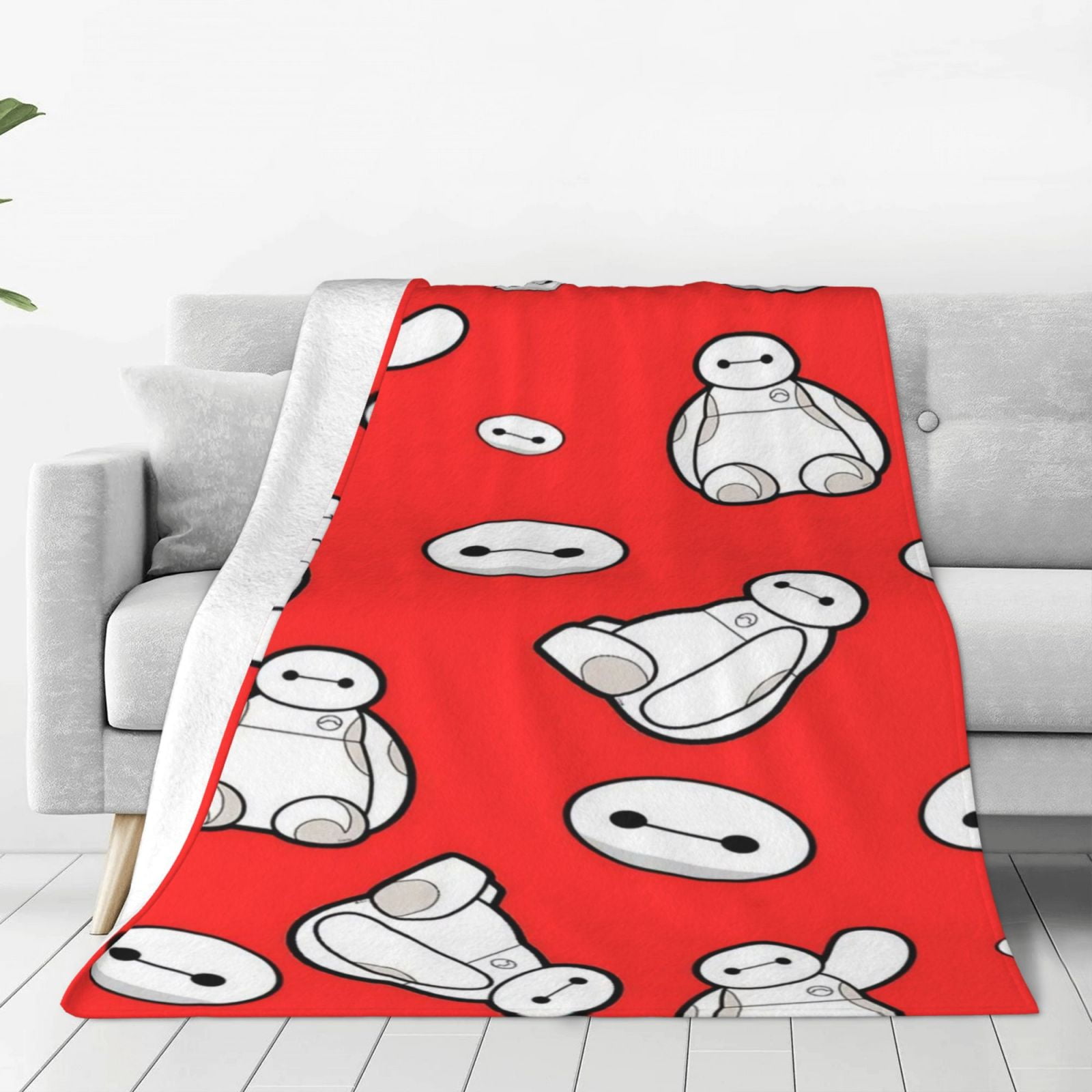 Big Hero 6 Baymax Blanket Anime Soft Micro Fleece Blanket All Season ...
