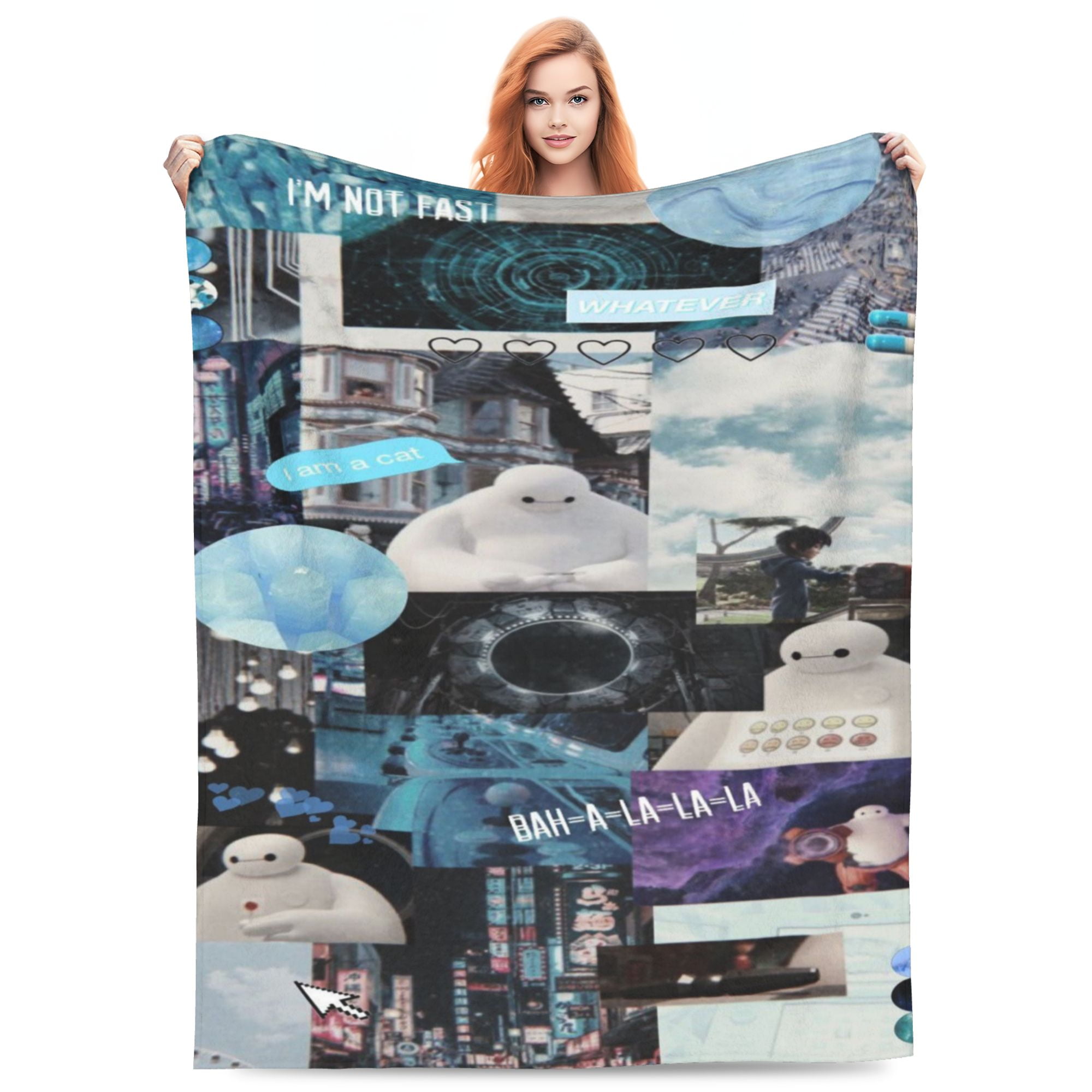 Bay-Max Blanket Lightweight Throw Blanket Flannel Fleece Microfiber ...