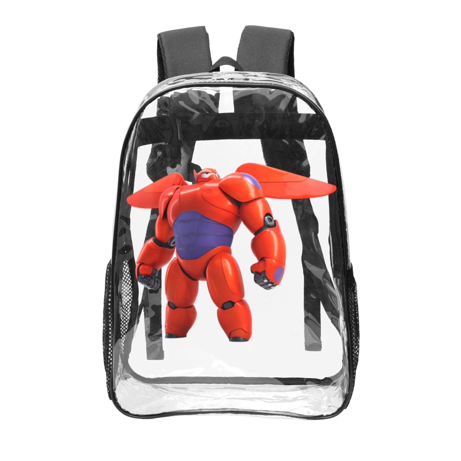 Big Hero 6 Baymax Clear Backpack Transparent Backpack College Heavy ...