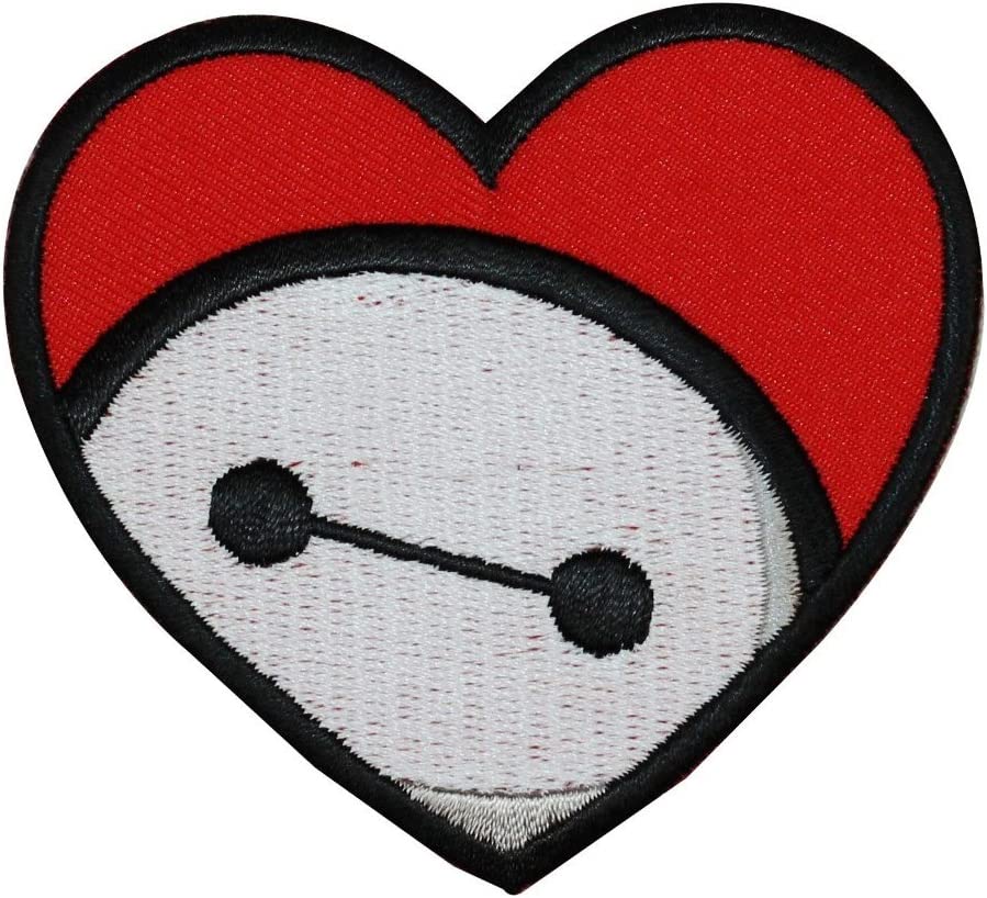 Big Hero 6 Baymax Heart Iron-On Patch DIY Disney Apparel Child's Outfit ...