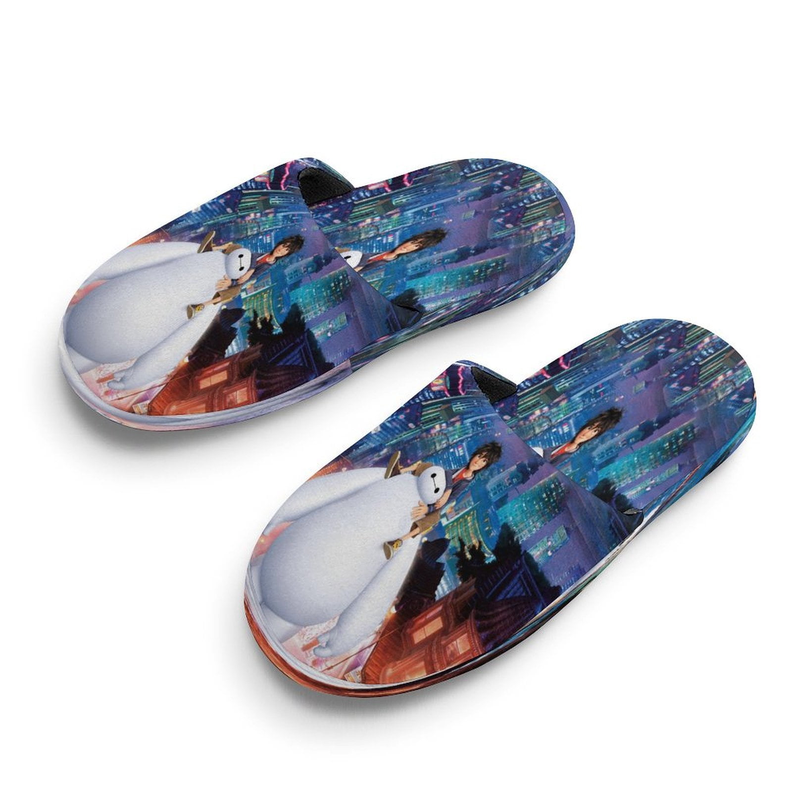 Big Hero 6 Baymax Slippers For Kids Indoor Outdoor Cute Cotton Slippers ...