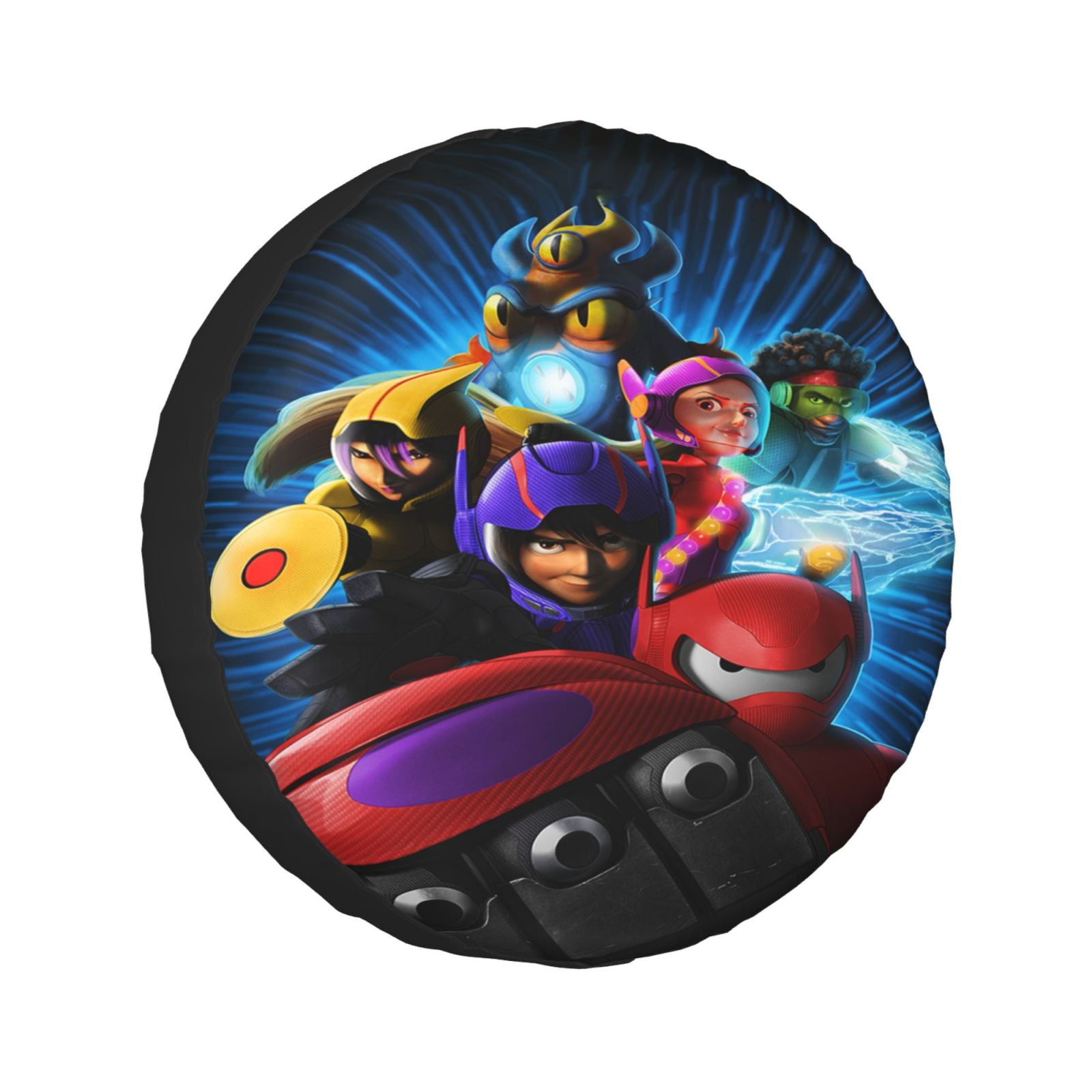 Big Hero 6 Baymax Spare Tire Cover Dust Proof Wheel Tire Cover Fit
