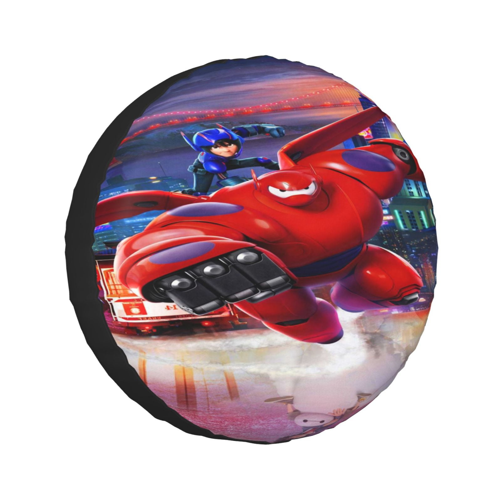 Big Hero 6 Baymax Spare Tire Cover Dust Proof Wheel Tire Cover Fit