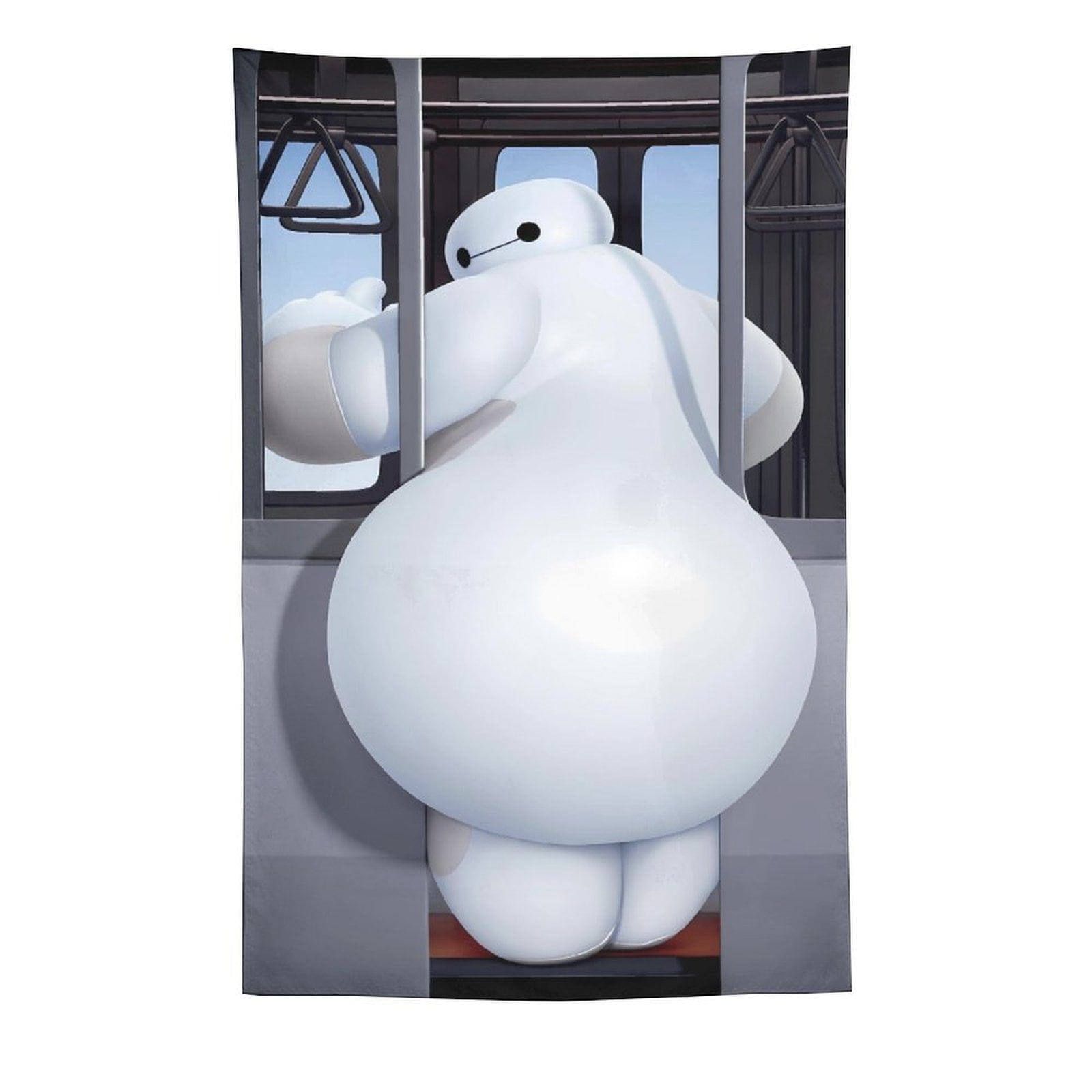 Big-Hero-6-Baymax Tapestry, Wall Hanging Decor, Aesthetic for Bedroom, Living Room, Dorm, Soft ...