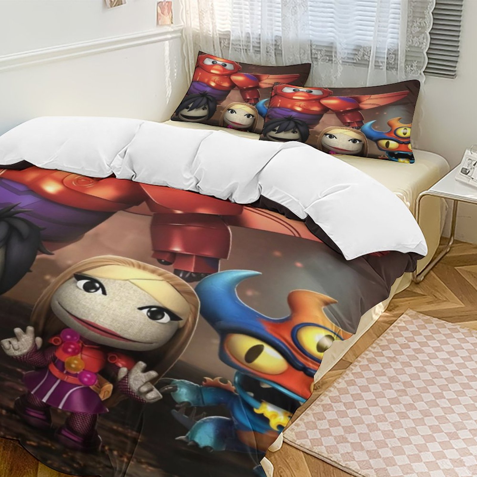 Big Hero 6 Cartoon Bedding Sets Ultra Soft Skin-Friendly Duvet Cover 3 ...