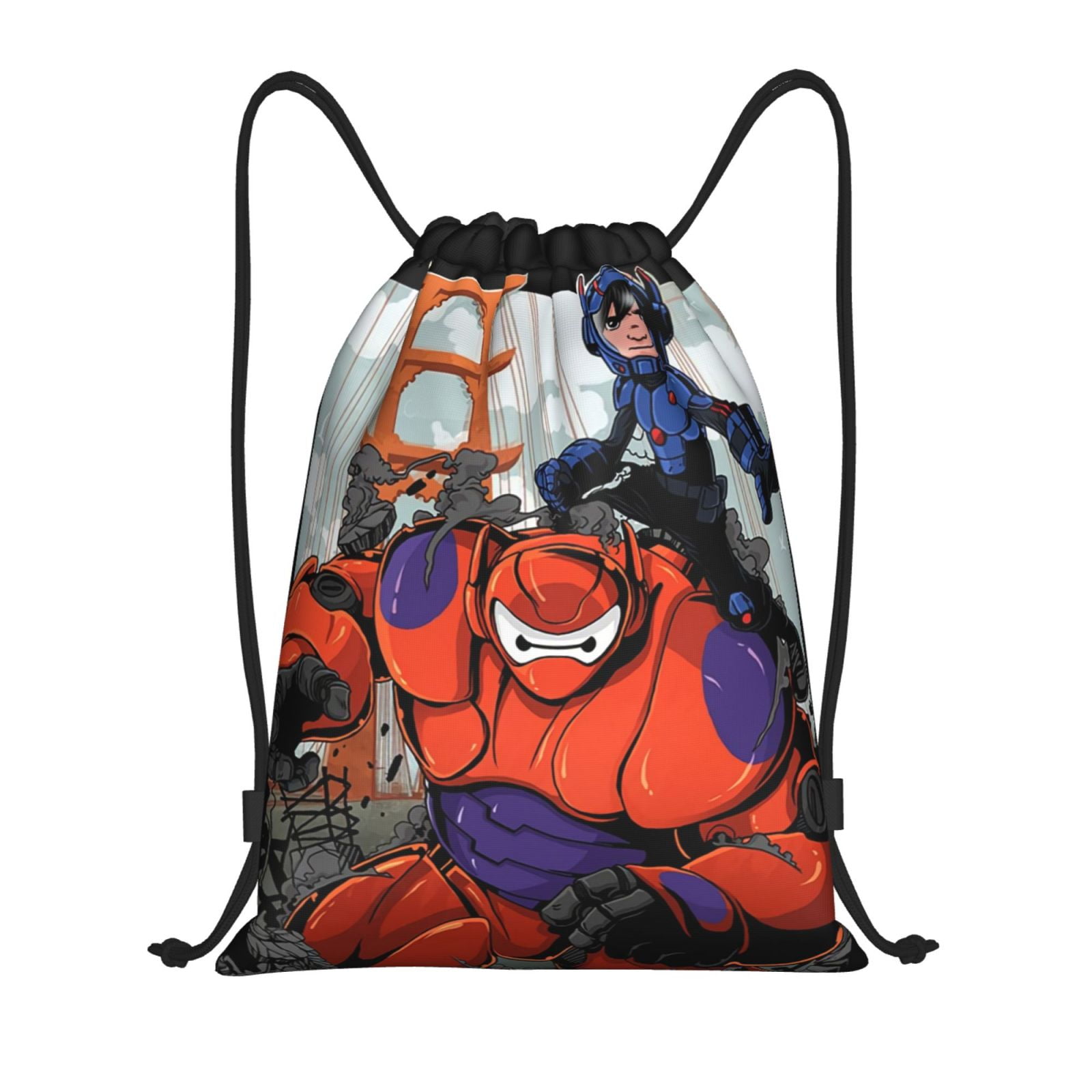 Big Hero 6 Classic Drawstring Bag, Collapsible, Sports, Fitness ...