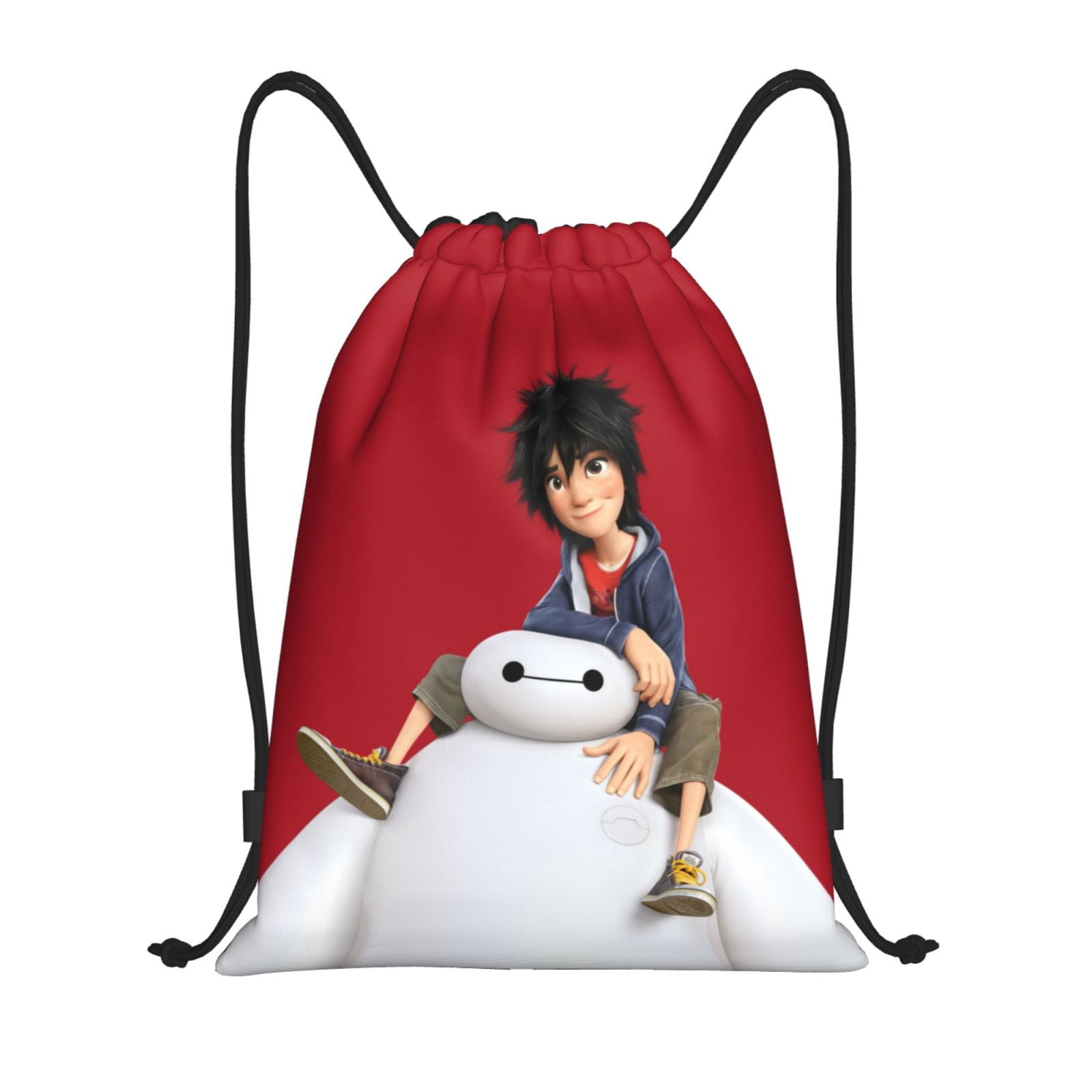 Big Hero 6 Drawstring Backpack Sports Gym Sackpack Water Resistant ...