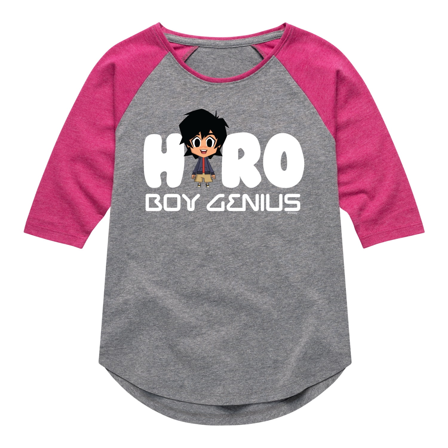 Big Hero 6 - Hiro Boy Genius - Toddler And Youth Girls Raglan Graphic T ...
