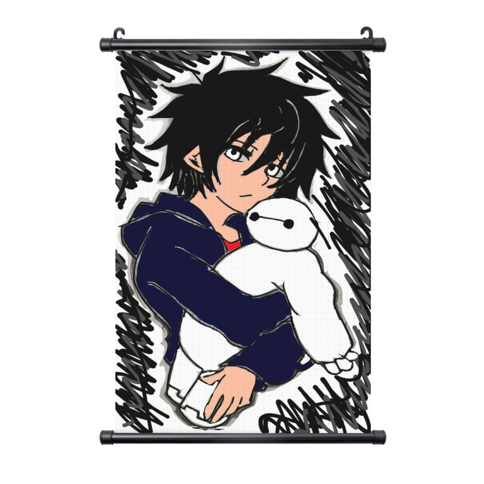 Big Hero 6 Poster Aesthetic Canvas PVC Shaft Wall Art Hanging Hanger ...