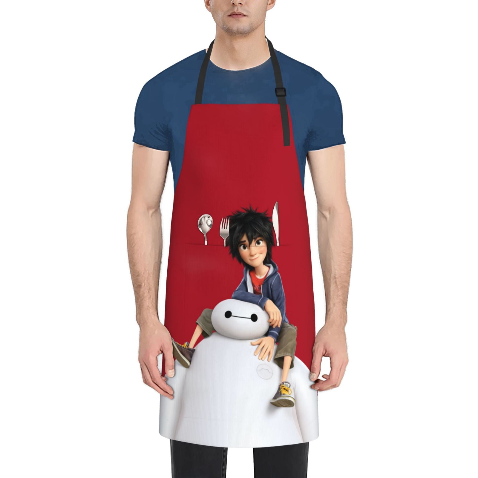 Big Hero 6 Waterproof Cooking Aprons, Adjustable Bib Soft Chef Apron ...